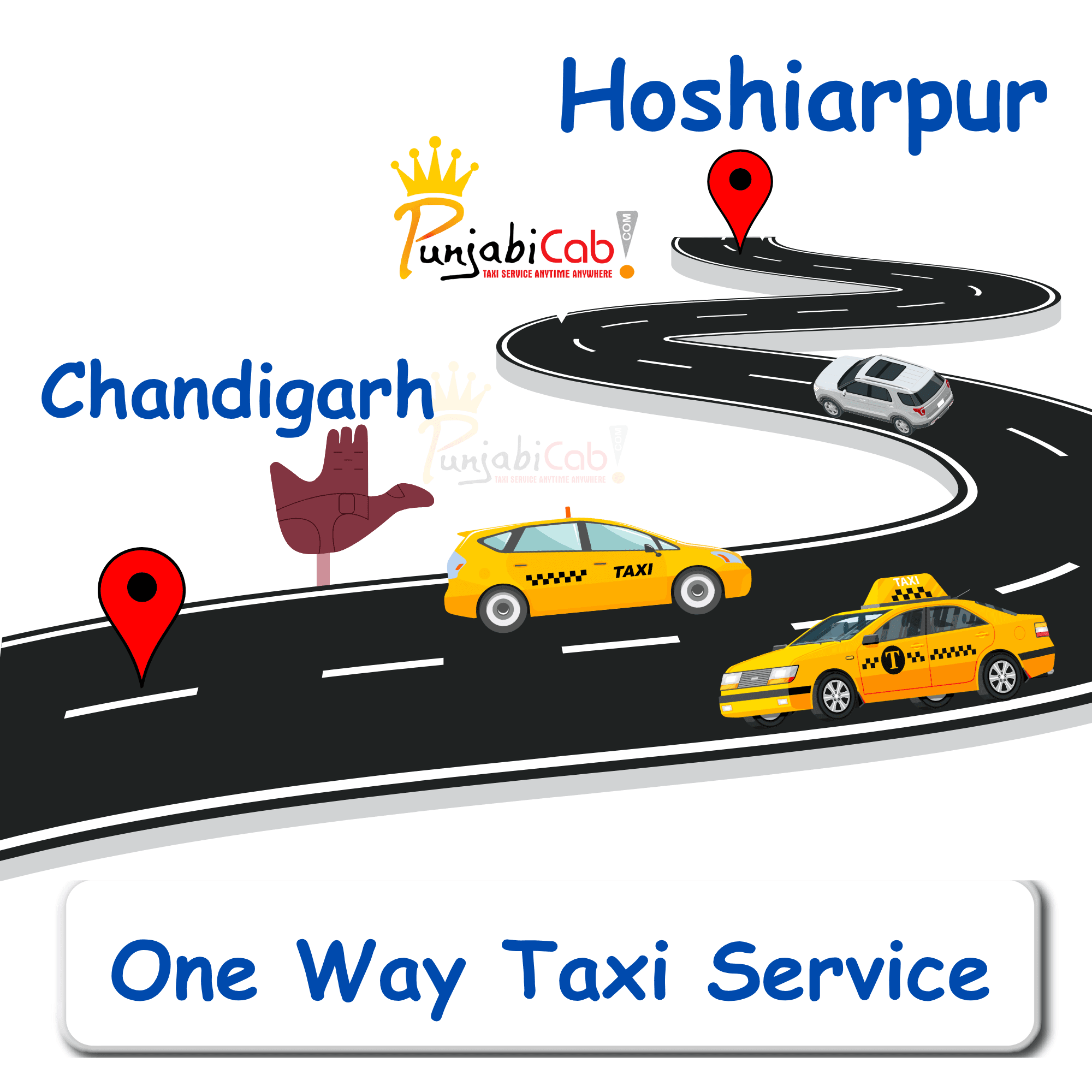 Book Taxi Hoshiarpur To Chandigarh | one way Taxi Service ₹ 2300